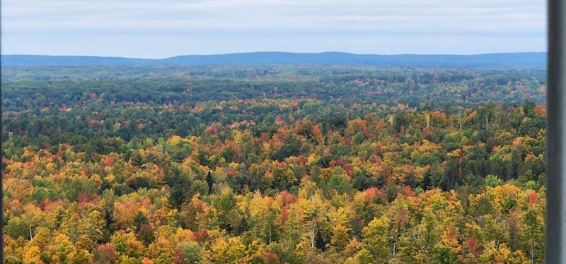The two highest natural points in Wisconsin for a view of the Fall ...